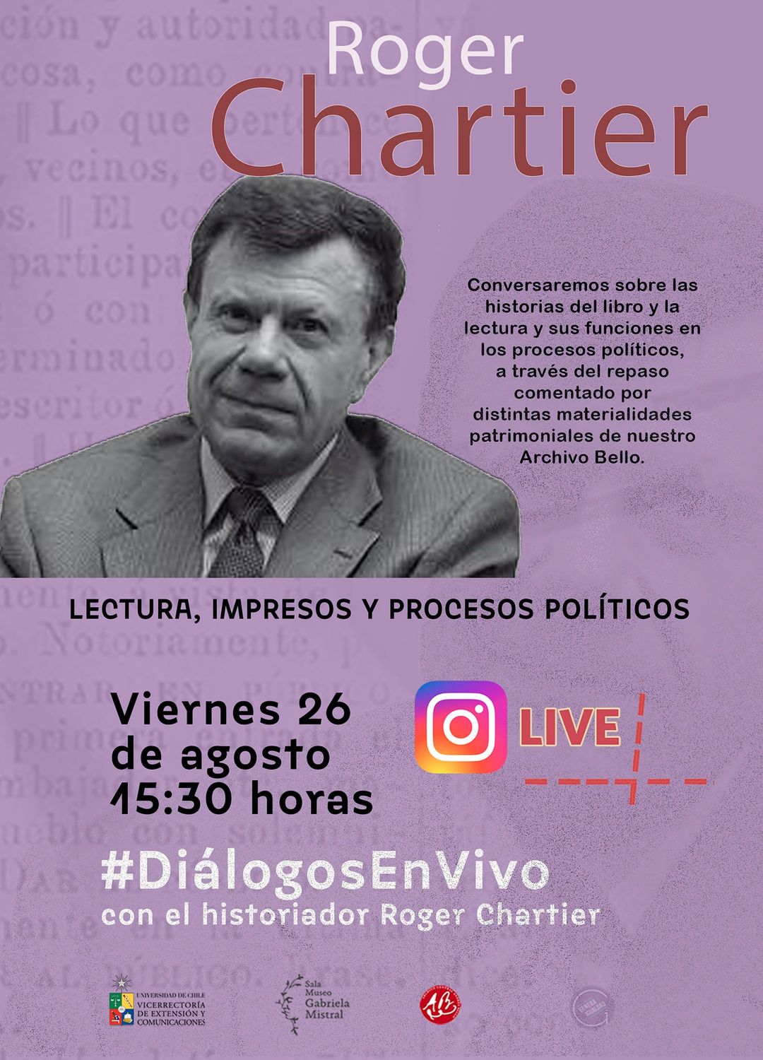 Roger Chartier: "Lectura, impresos y procesos políticos" - Iniciativa ...