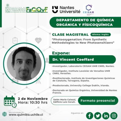 Clase magistral "Fotooxigenación: De las metodologías sintéticas a los ...